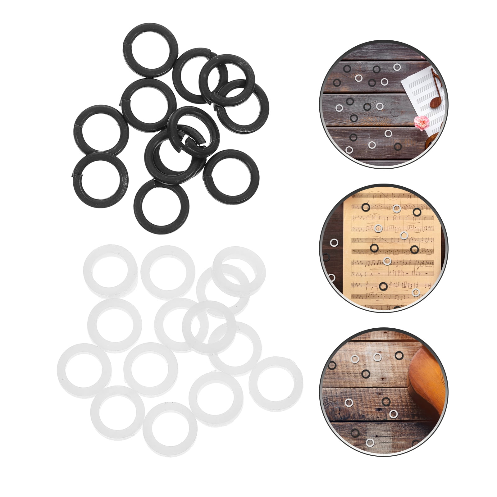 24pcs Tuning Peg Tuner Washer Plastic Tuner Gasket Metal Tuner Spacer ...