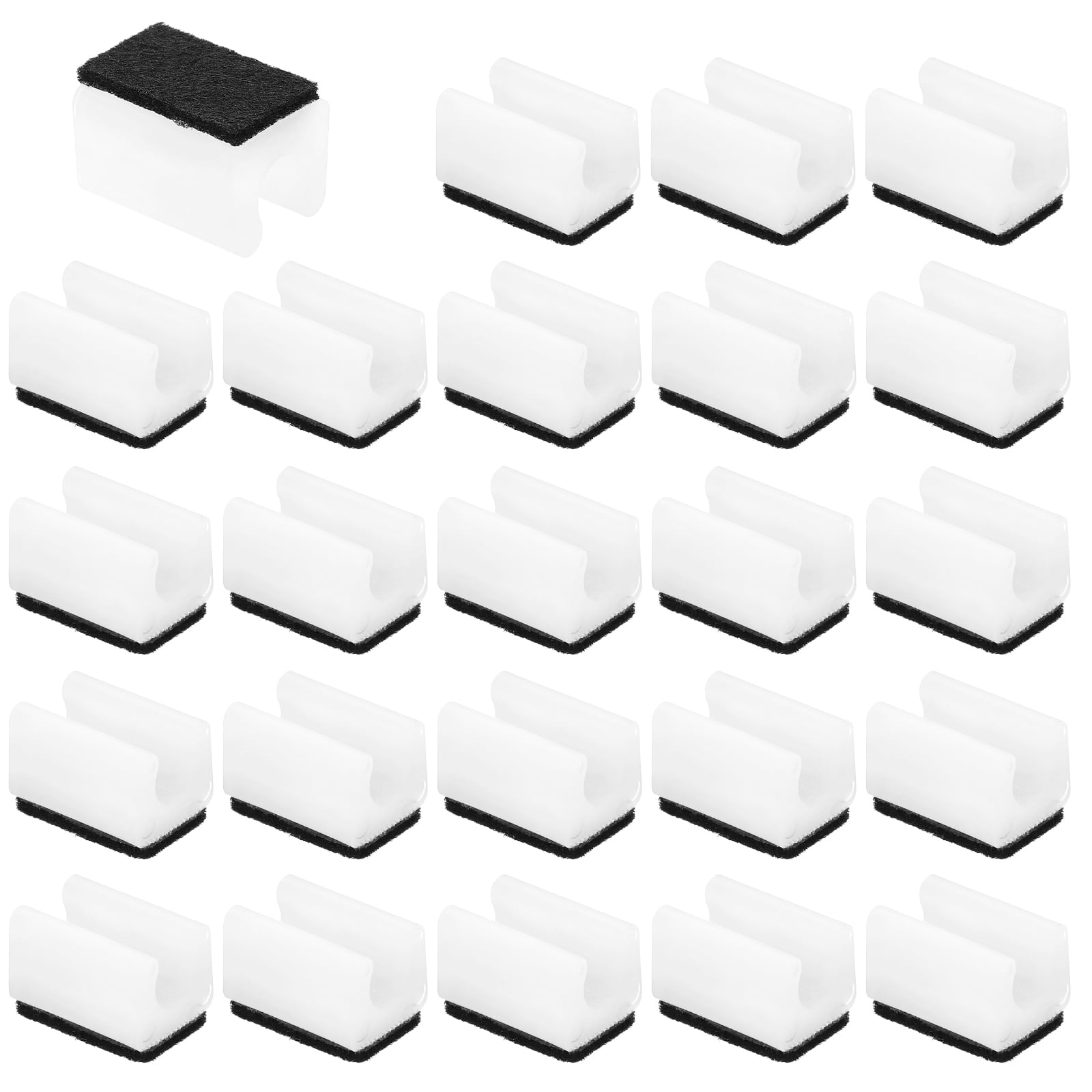 24pcs U Chair Leg Caps, 10mm U Shaped Chair Leg Floor Protectors Chair ...