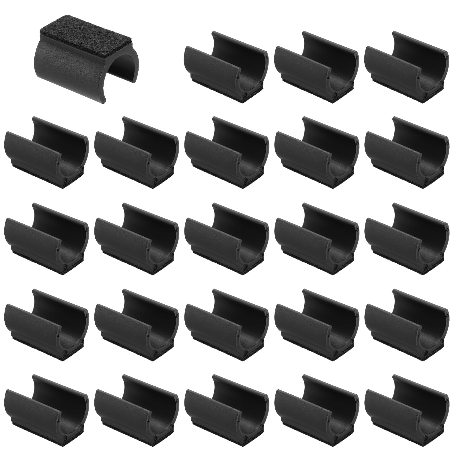 24pcs U Chair Leg Caps, 25mm U Shaped Chair Leg Floor Protectors Chair ...