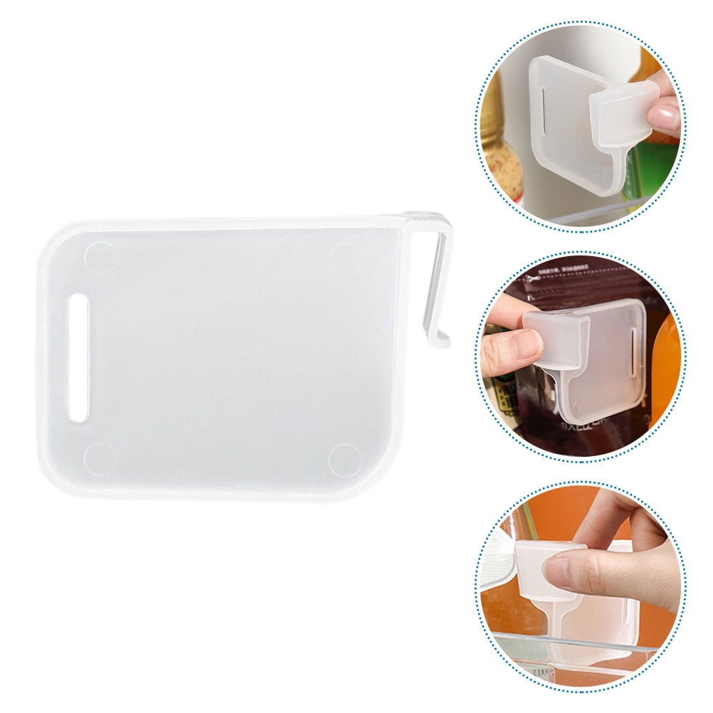 24pcs White Plastic Refrigerator Dividers Adjustable Fridge Shelf ...