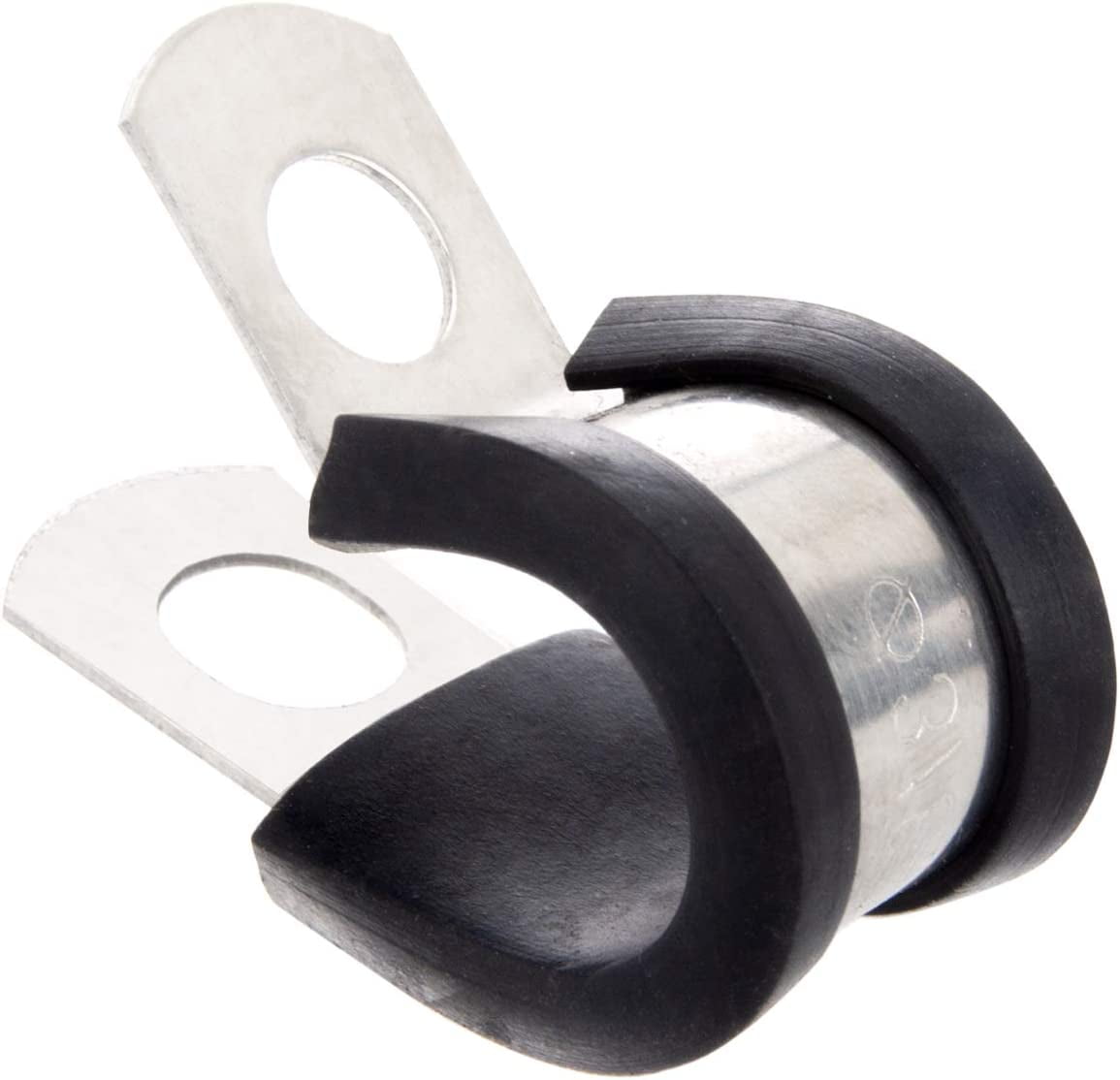 24pcs Wire Clamps 1 Inch, Stainless Steel 304 Cable Clamps Rubber ...