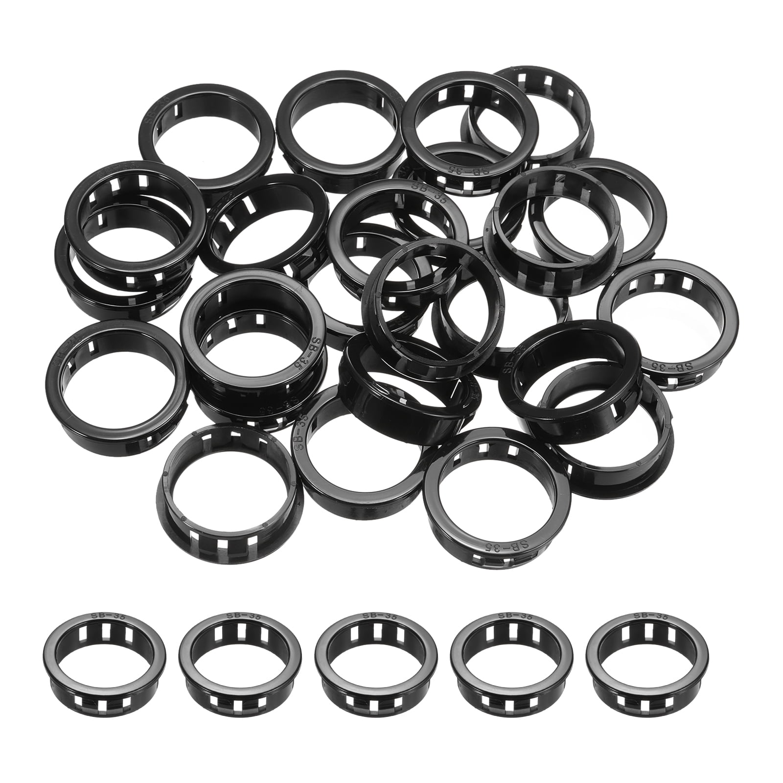 24pcs Wire Grommet, 34.6mm Mounting Dia Plastic Grommets Cable Hose ...