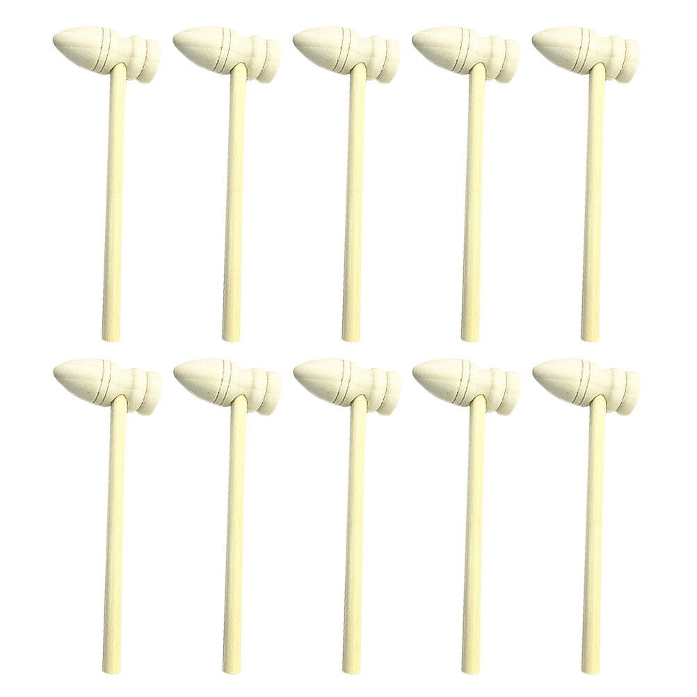24pcs Wooden Kids Wooden Mallet Small Gavel Mallet Pounding Hammering ...