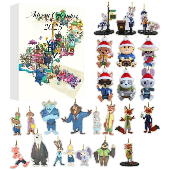 24pcs Zootopia Blind Box Zootopia Christmas Gift Zootopia Advent ...