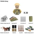 24pcs/batch WW2 Military Character WW2 Army Building Blocks Military ...