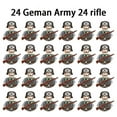 24pcs/batch WW2 Military Character WW2 Army Building Blocks Military ...