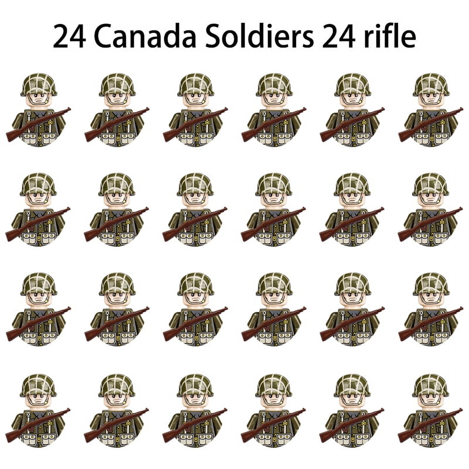 24pcs/batch WW2 Military Character WW2 Army Building Blocks Military ...
