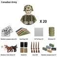24pcs/batch WW2 Military Character WW2 Army Building Blocks Military ...