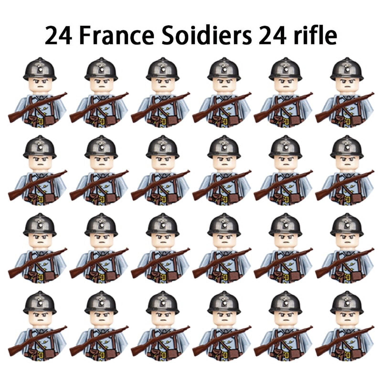 24pcs/batch WW2 Military Character WW2 Army Building Blocks Military ...
