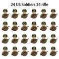 24pcs/batch WW2 Military Character WW2 Army Building Blocks Military ...