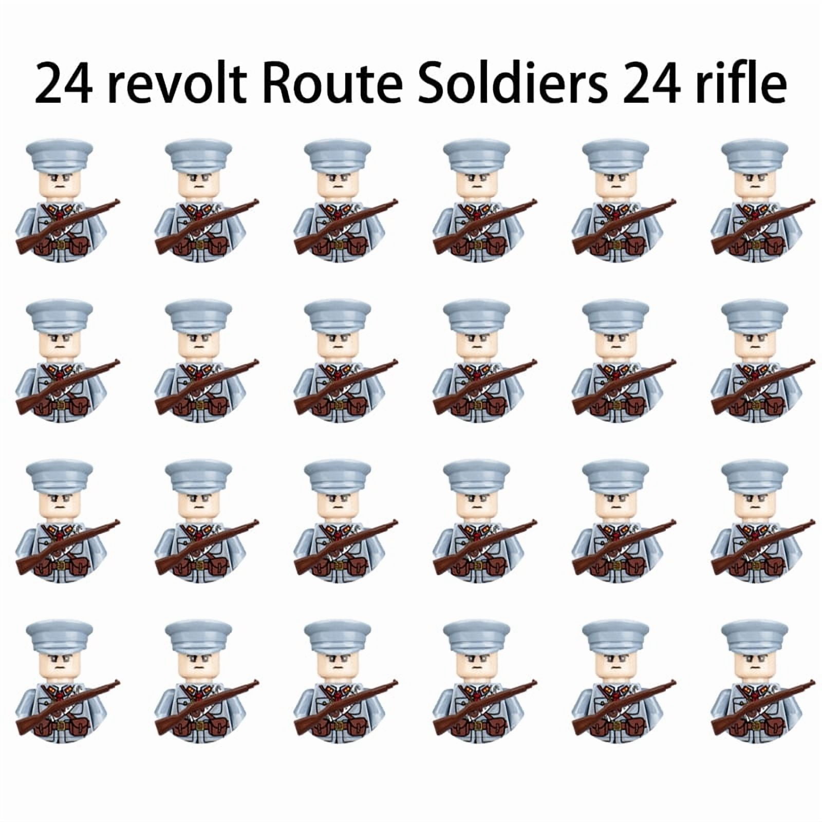 24pcs/batch WW2 Military Character WW2 Army Building Blocks Military ...