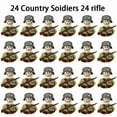 24pcs/batch WW2 Military Character WW2 Army Building Blocks Military ...