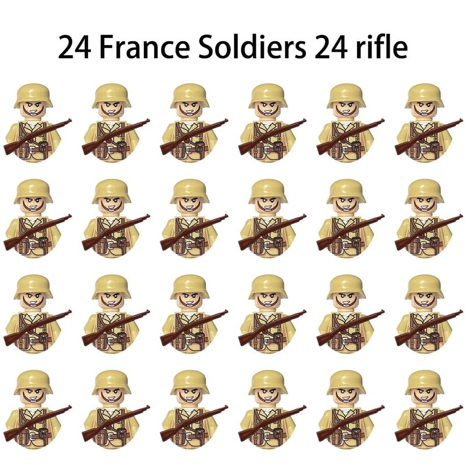 24pcs/batch WW2 Military Character WW2 Army Building Blocks Military ...