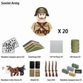 24pcs/batch WW2 Military Character WW2 Army Building Blocks Military ...