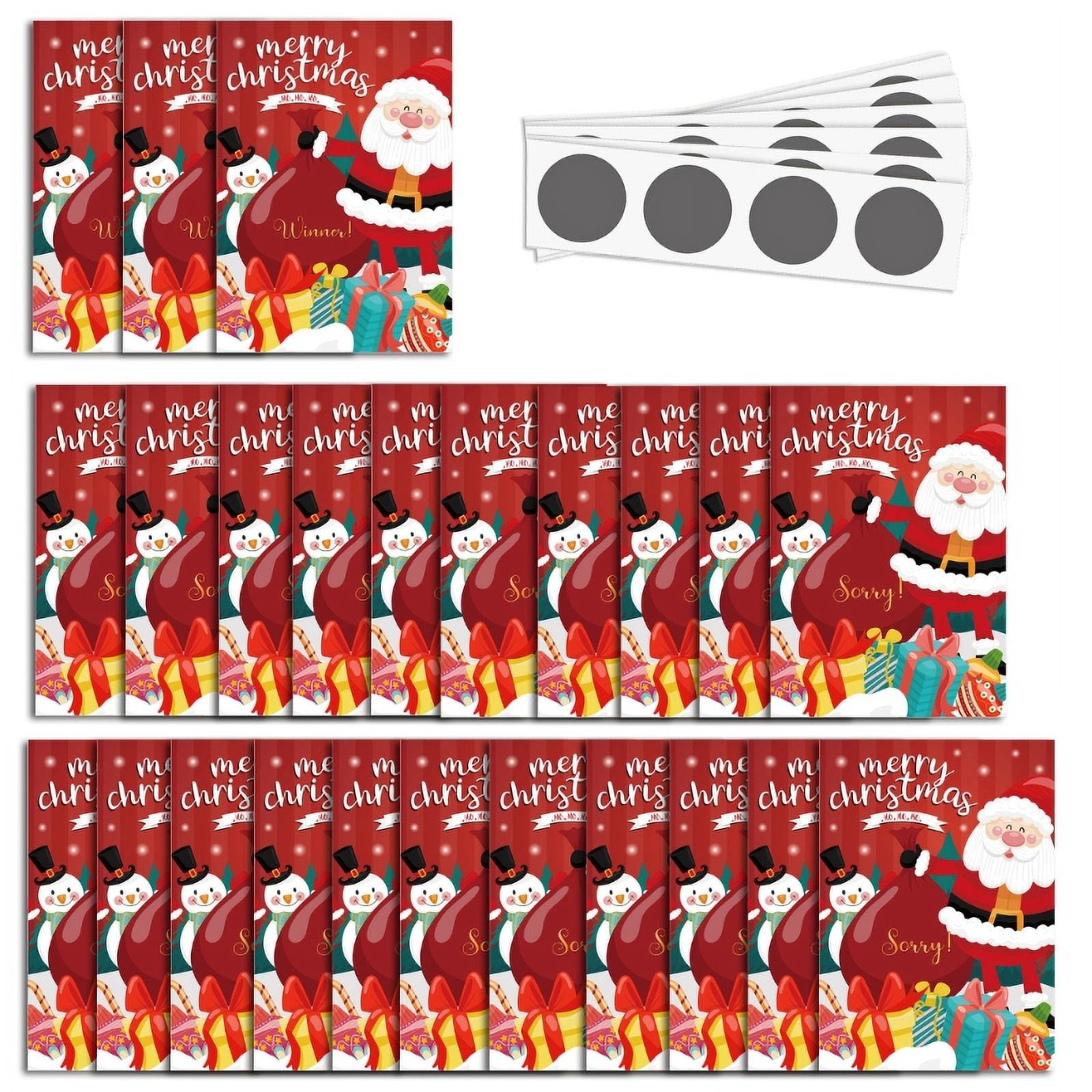 24pcs/set Festive Party Game Scratch Cards Fun and Interactive DIY ...