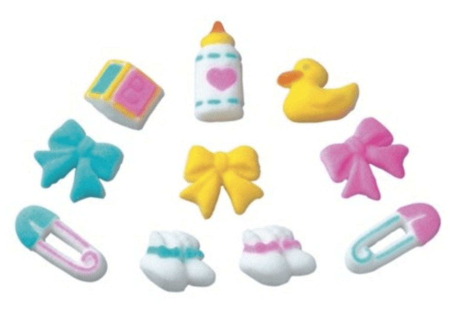 24pk Deluxe Baby Assortment Edible Sugar Decoration Toppers for Cakes ...
