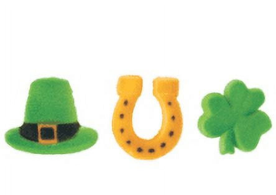 24pk Good Luck 1" - 1 1/4" Edible Sugar Decoration Toppers for Cakes ...