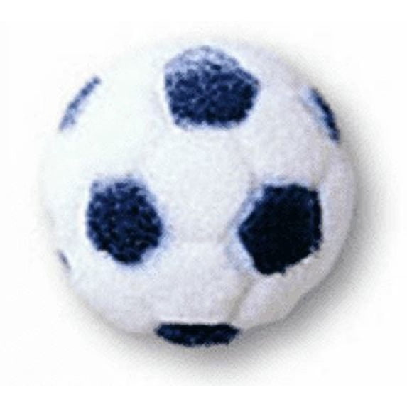 CakeSupplyShop Soccer Ball Edible Sugar Decorations, 24pk, 1 Inch, for ...