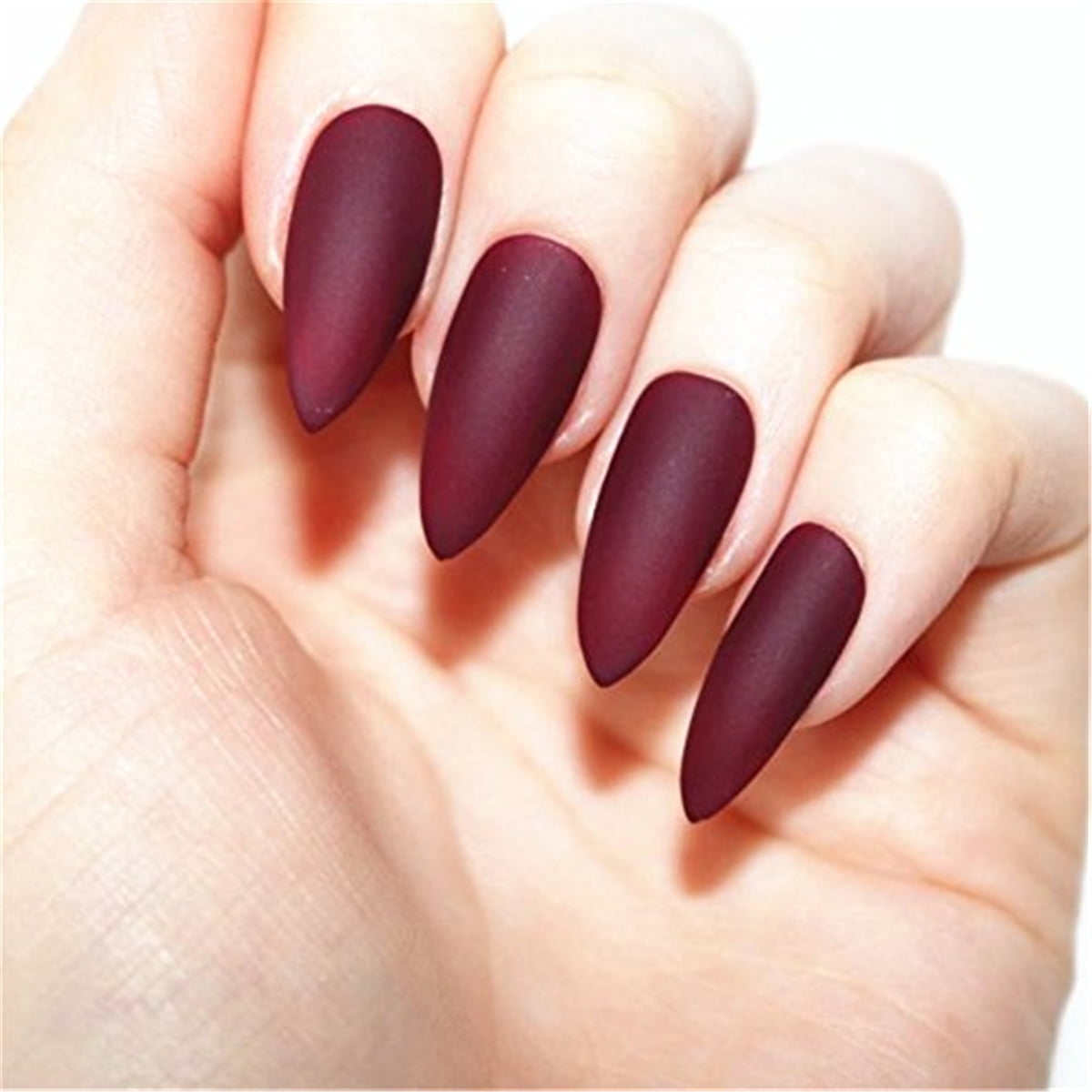 24pz Press On False Nails Fake Nail Salon Full Cover Design for Women ...