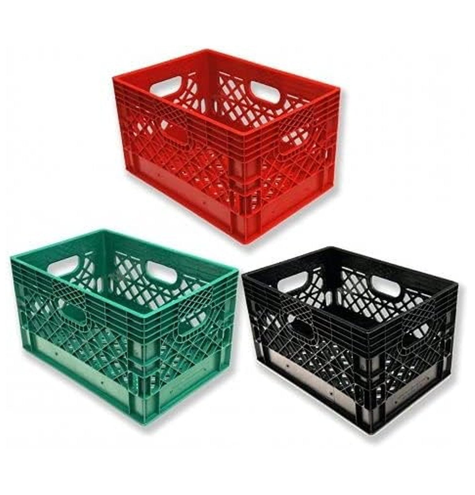 24qt New Green Color Milk Crate Farmplast, . - Walmart.com