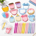 24set Labor and Delivery Gifts Bulk Ballpoint Pens Sticky Notes Organza ...