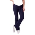 24seven Comfort Apparel Basic Maternity Ribbed Knit Drawstring Wide Leg ...