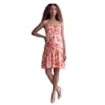 24seven Comfort Apparel Essential Maternity Floral Print Scoop Neck ...