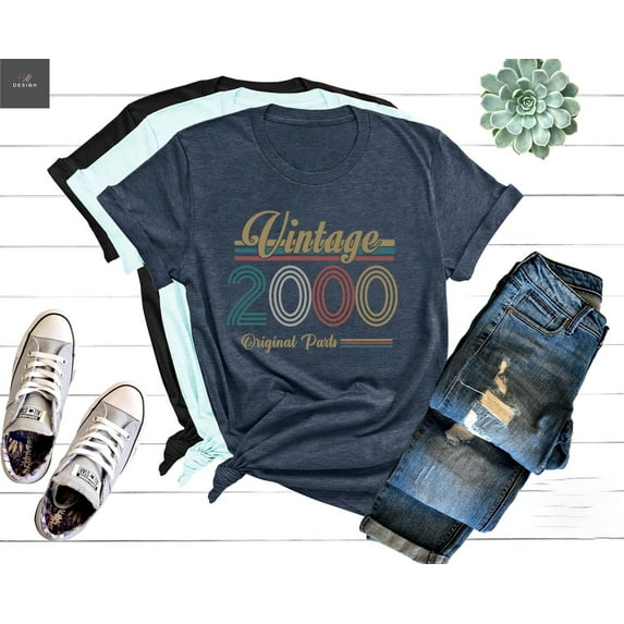24th Birthday Shirt, 2000 Shirt,24th Birthday Gift For Women,23rd ...