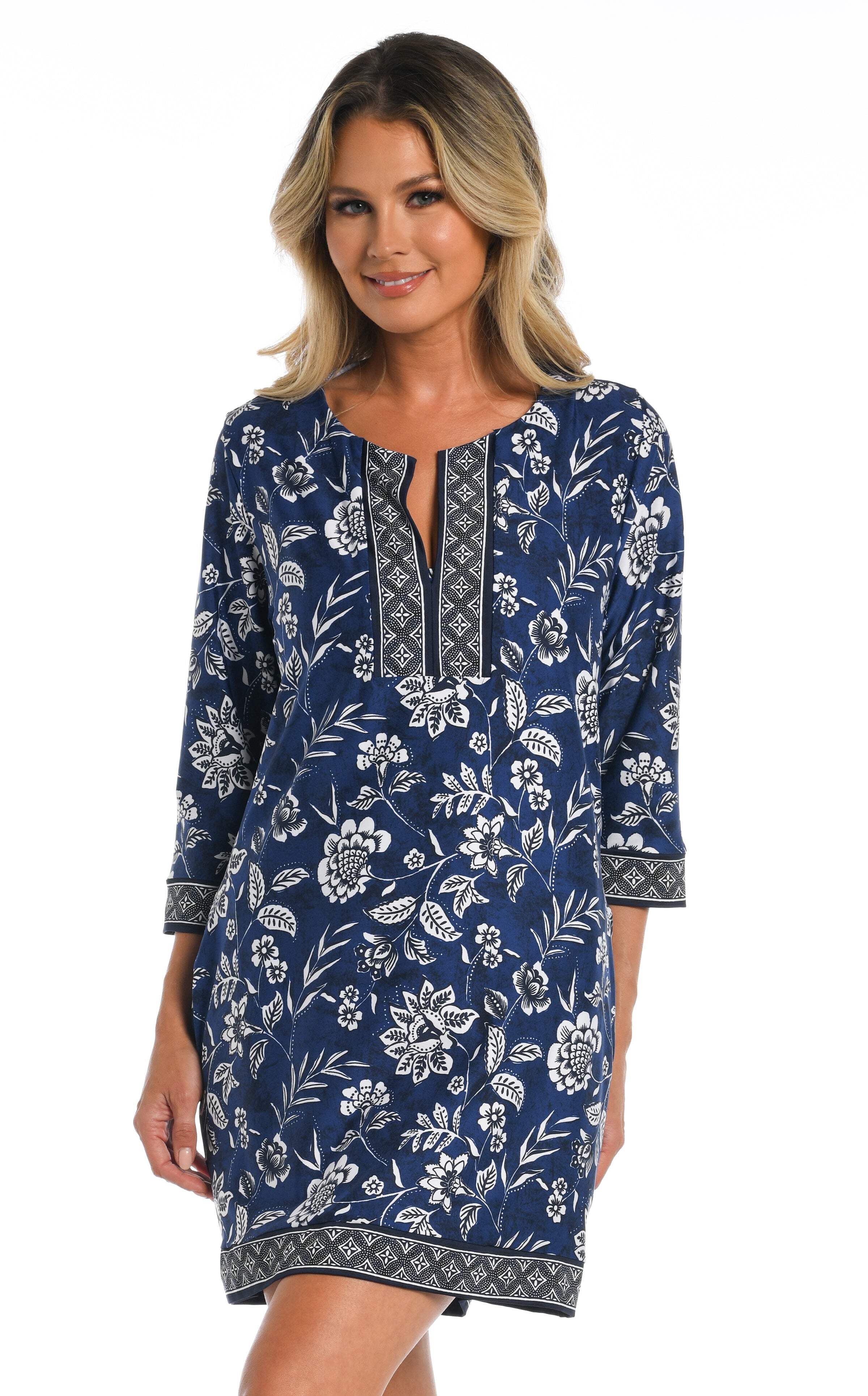 24th Ocean Bali Batik Shift Dress Cover Up - FINAL SALE - Walmart.com