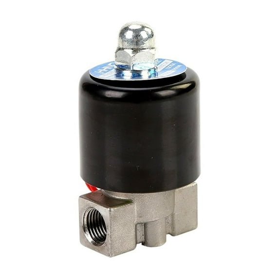 24v 110 220 12v 1/4 Inch Solenoid Valve Stainless Steel Direct Acting ...