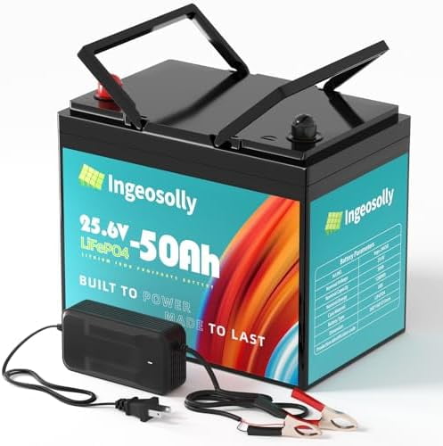 24v 50Ah LiFePO4 Lithium Battery, Up to 15000 Deep Cycles Lipo4 Lithium ...