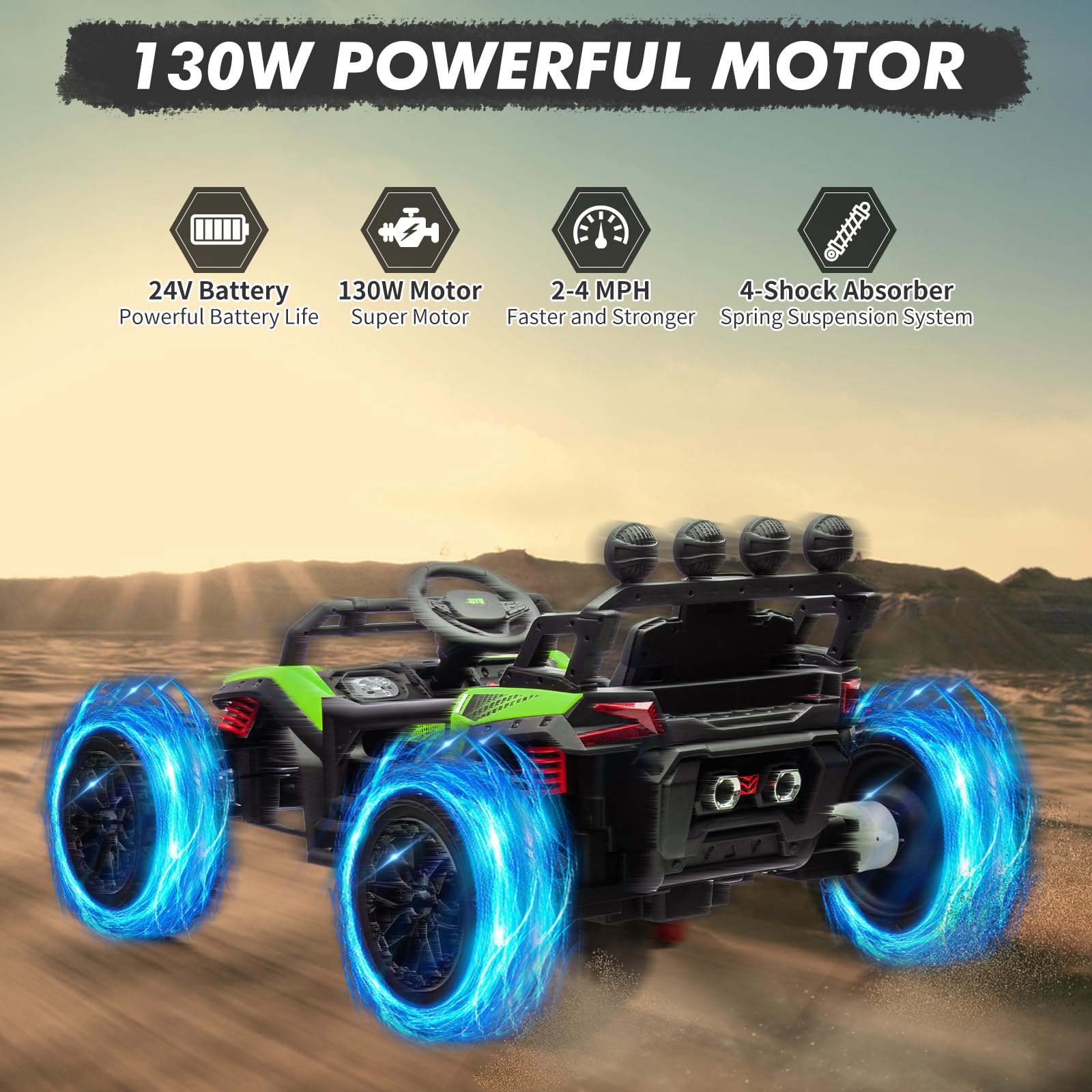 24v Ride On Toys for Big Kids, Eletric UTV With Remote Control, Big ...