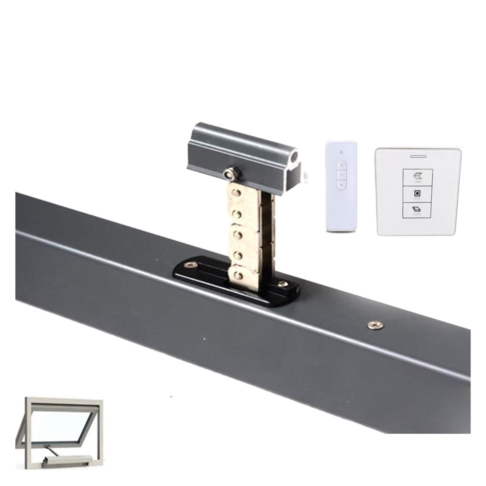 24v Smart Actuator Window Opener Electric Motor Black Automatic Close ...