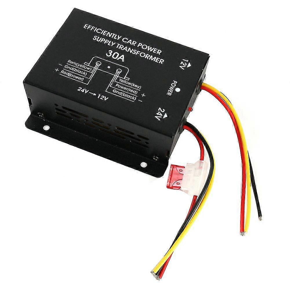 24v To 12v 30a Car Power Supply Transformer Converter Truck Bus Dvd ...