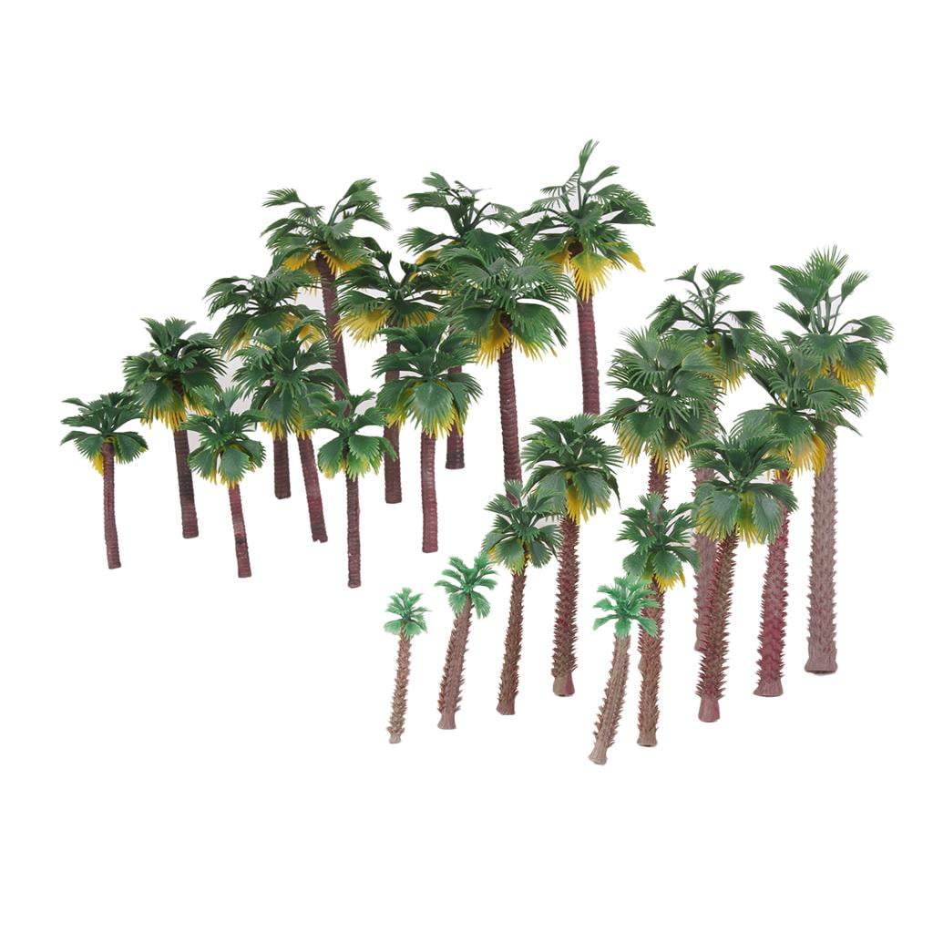 24x 1:45-1:150 Landscape Model Palm Trees For Railway Beach 6-20cm ...