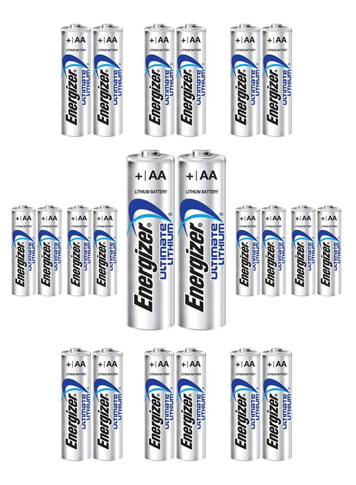 24x Energlzer AA Lithium Batteries Ultimate L91 Exp:2038 USA Wholesale ...