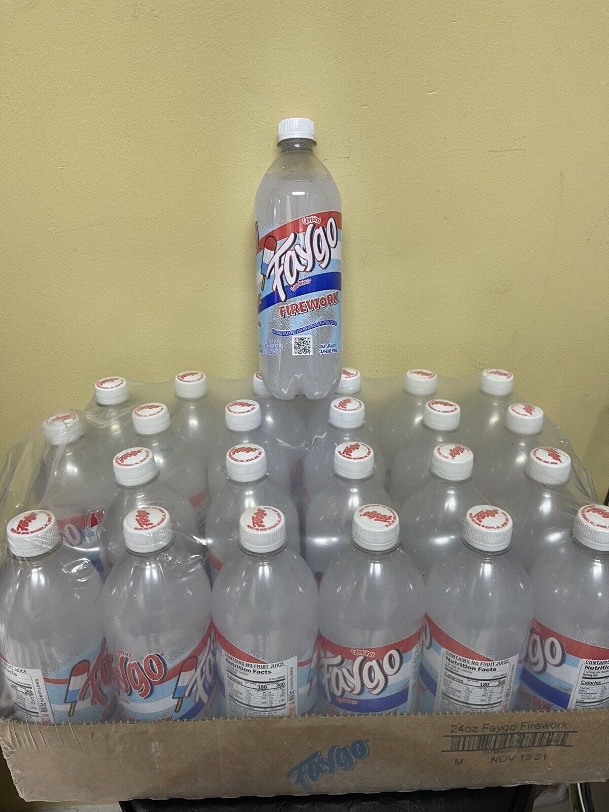 Faygo Firework Flavor Soda, 24 oz Bottle, Refreshing Pop, Blue ...