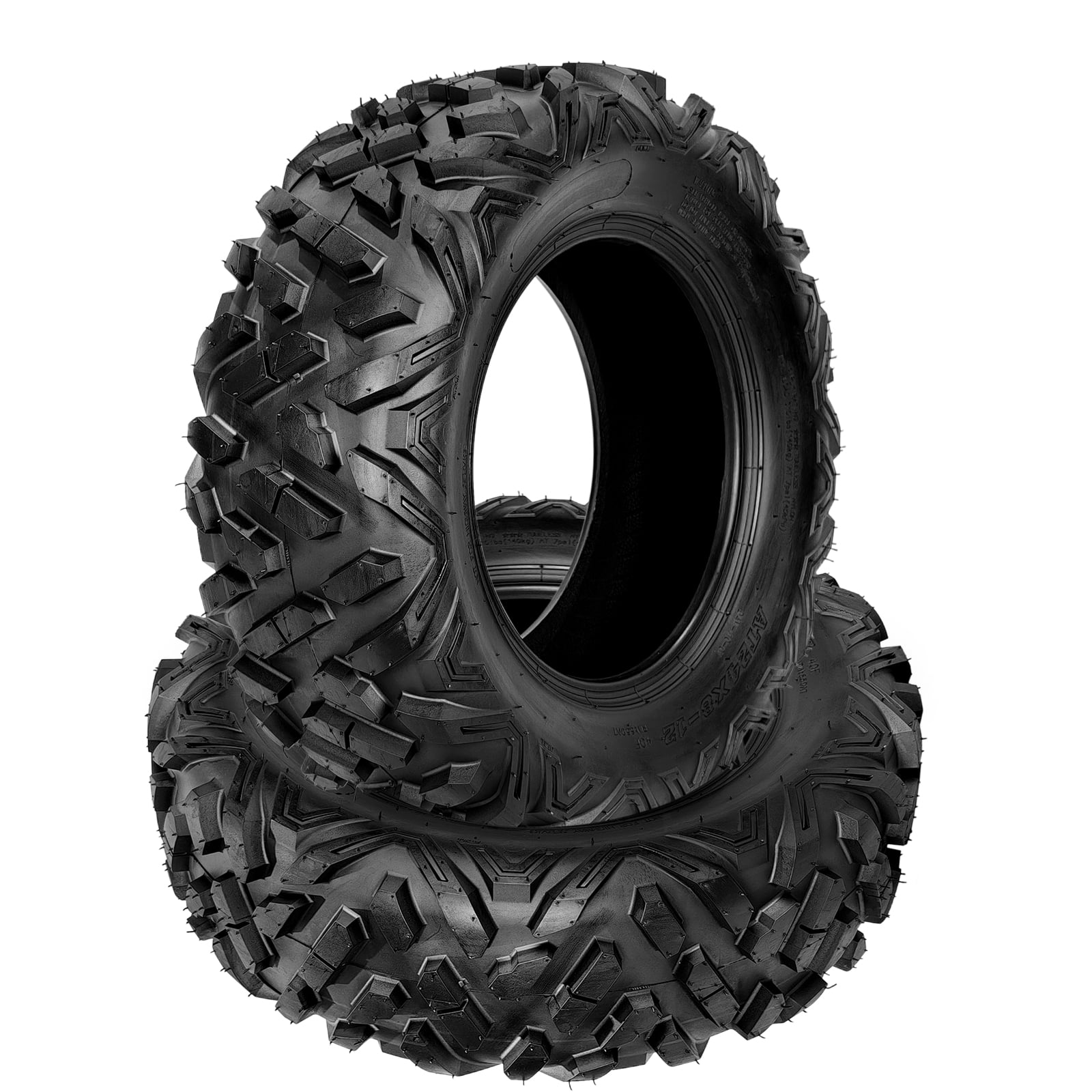 24x10-12 ATV Tires, 2 Pack Heavy-Duty 6-Ply Tubeless All-Terrain Tires ...