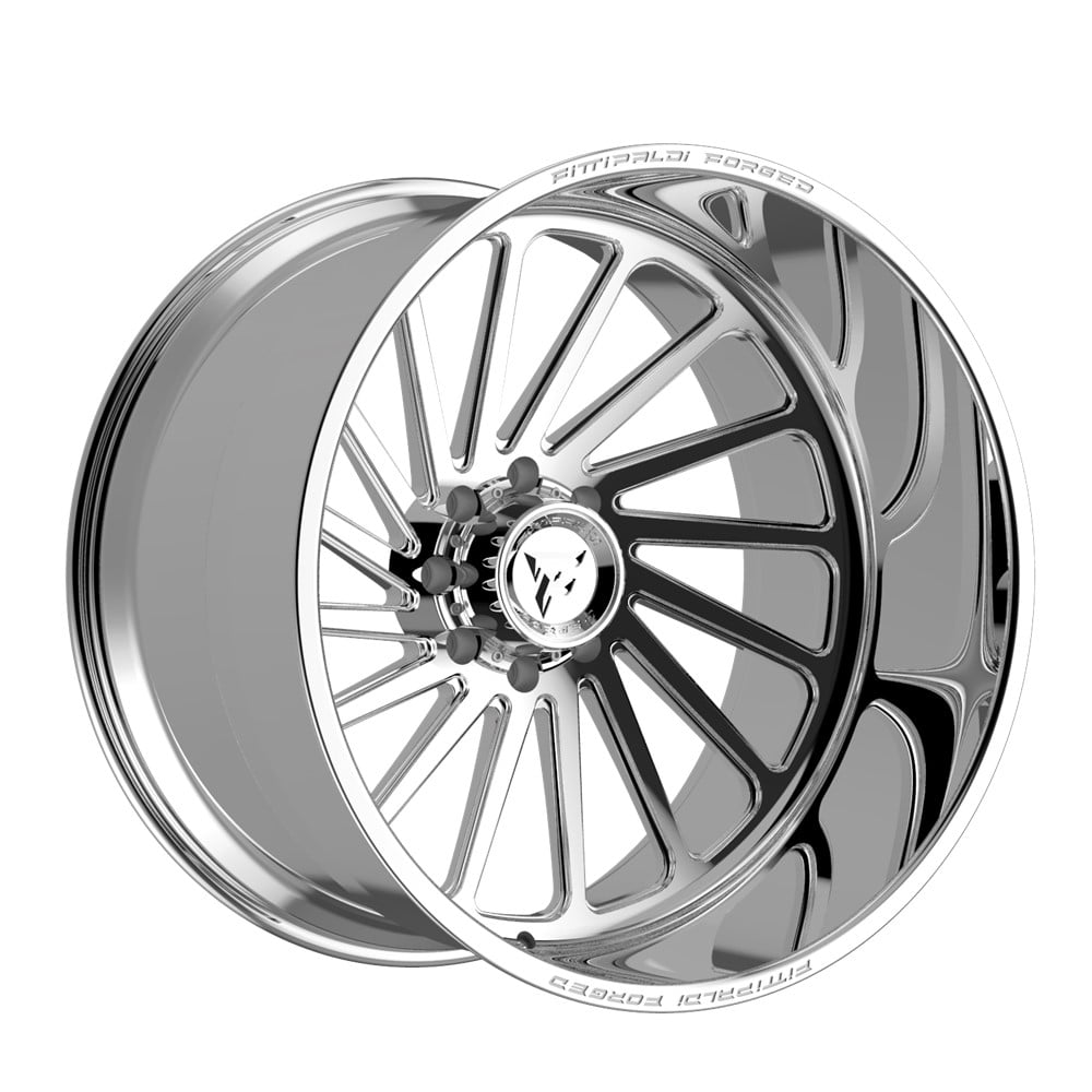 24x10 Fittipaldi FTF503P Polished FORGED RIGHT DIRECTIONAL Wheel 4x156 ...