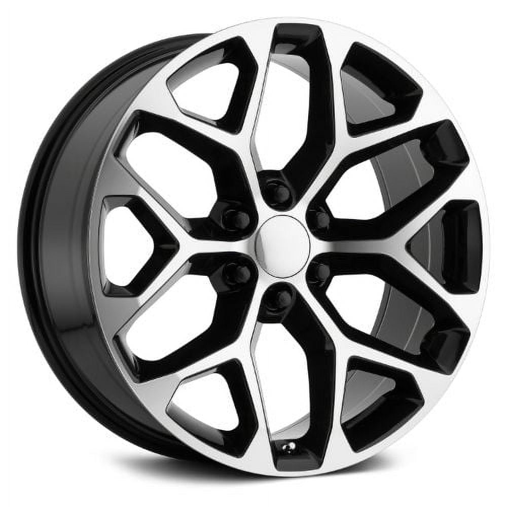 24x10 OE Performance 176BM Gloss Black Milled Accents Wheel 6x5.5 (24mm ...