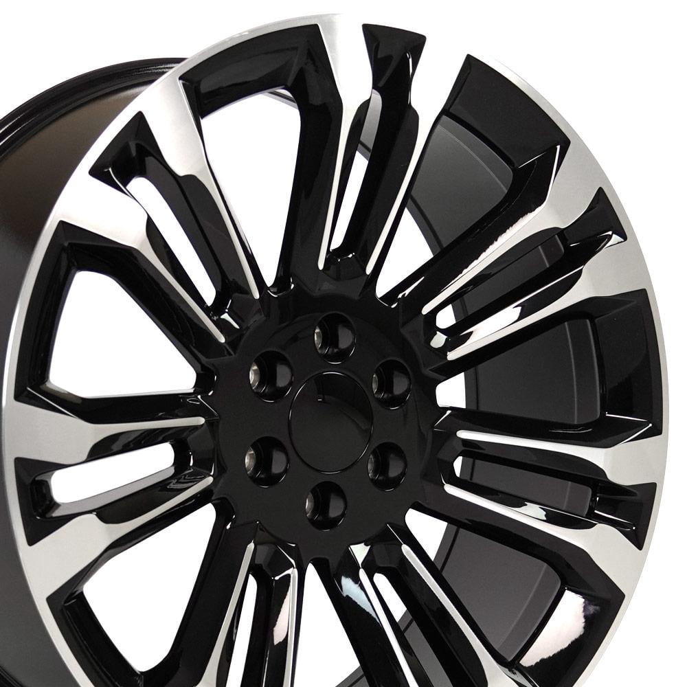 OE Wheels CV43B 24 Inch Rim Fits Silverado 1500 Style 6x139.7 24x10 ...