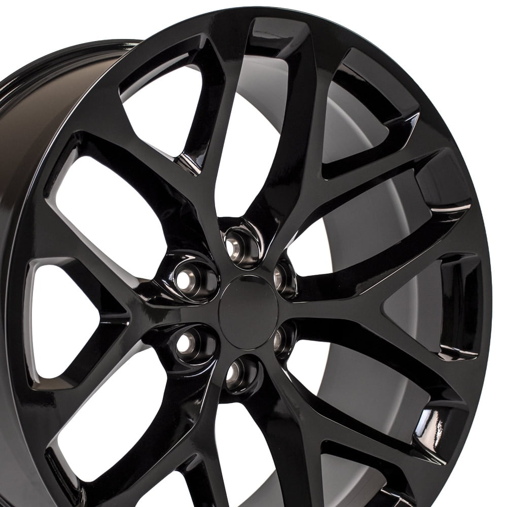 CV98 24x10 Snowflake Wheels - Gloss Black 24 Inch Rims - 6x139.7 Wheels ...