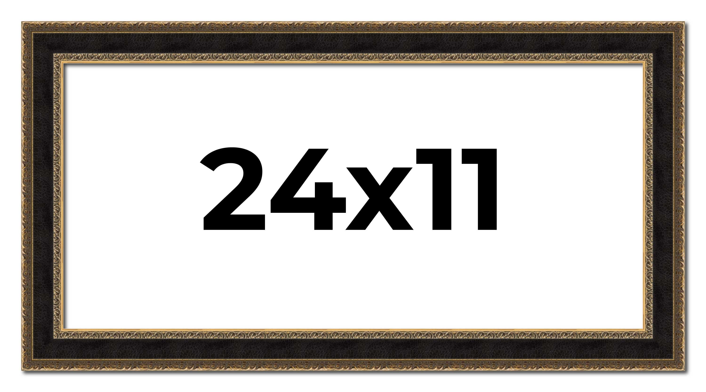 24x11 Frame Gold Antique Vintage Sold Wood Picture Frame | 1.75 Inch Moulding Width | Interior ...