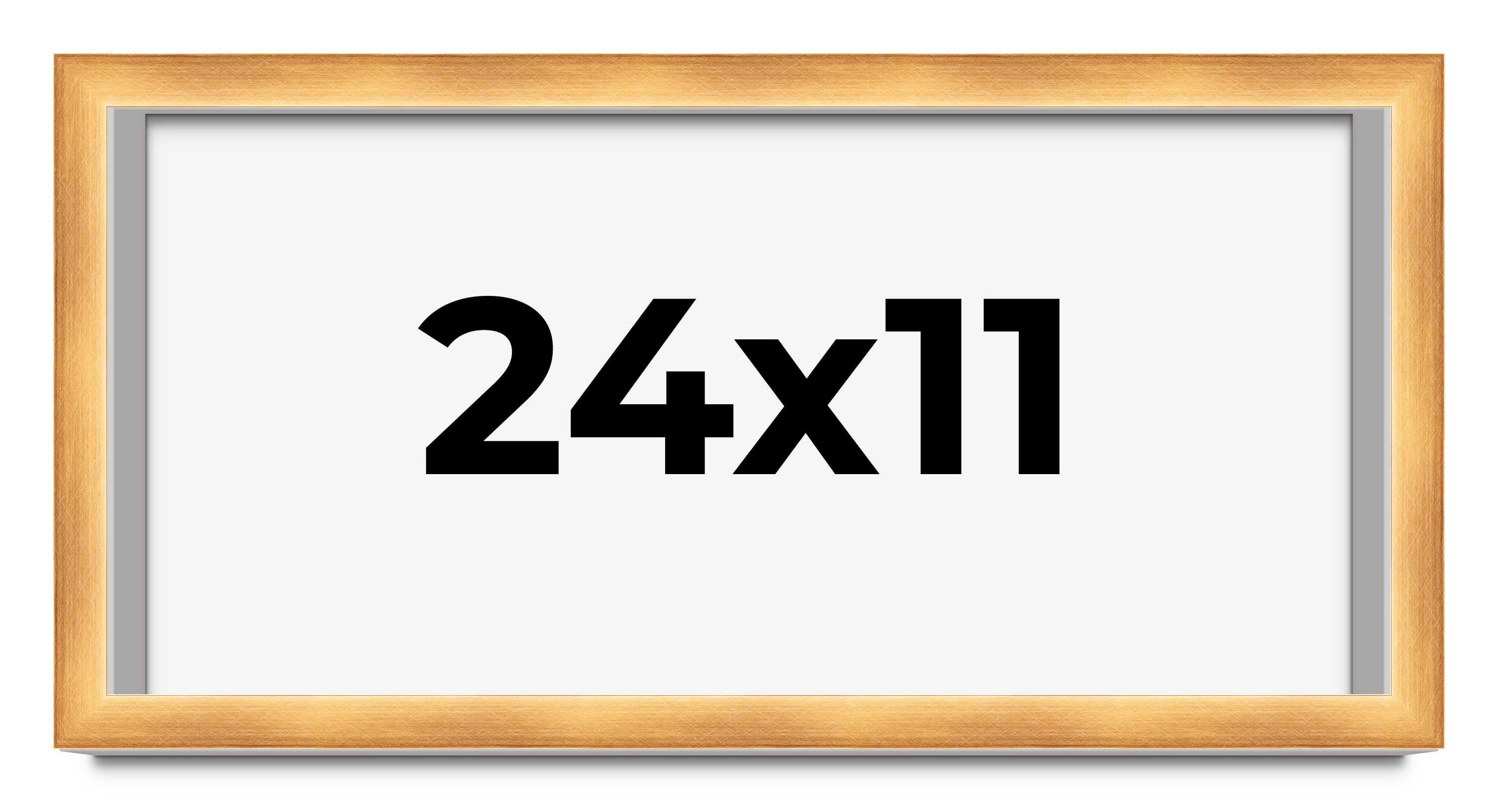 24x11 Shadow Box Bronze Cross-Brushed Display Frame | 1.625 Inches Deep ...