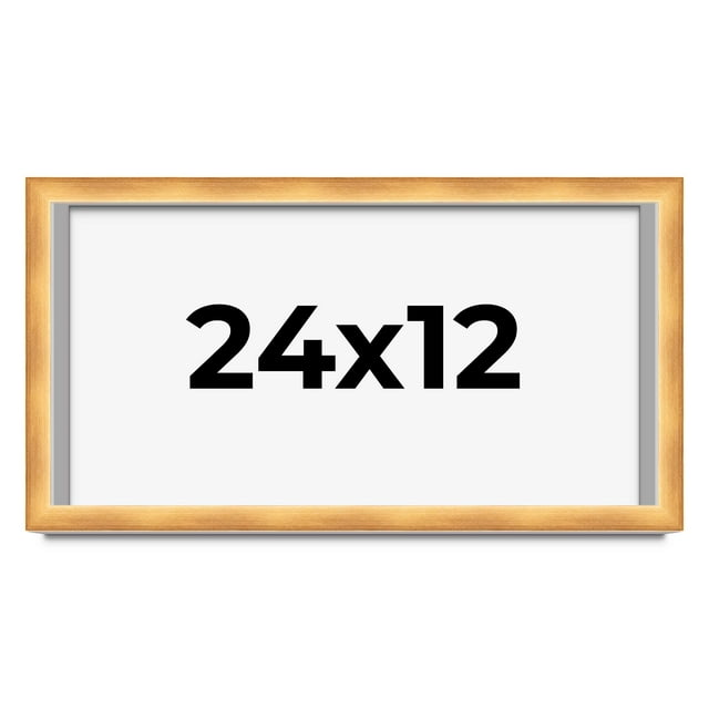 24x12 Shadow Box Bronze Cross-Brushed Display Frame | 1.625 Inches Deep ...