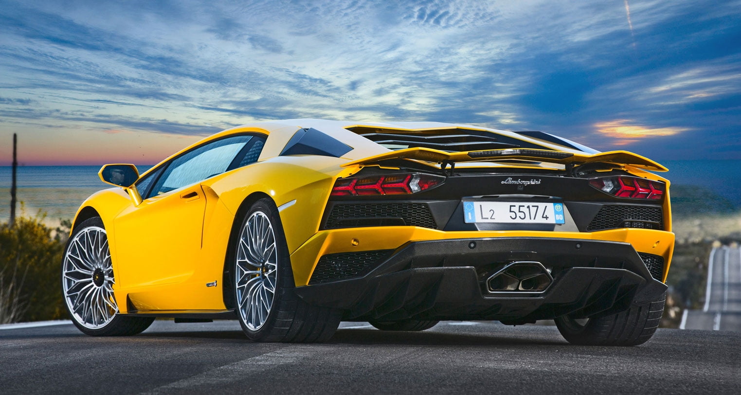 24x12in Coated Paper Lamborghini Aventador Photographic Print Poster ...