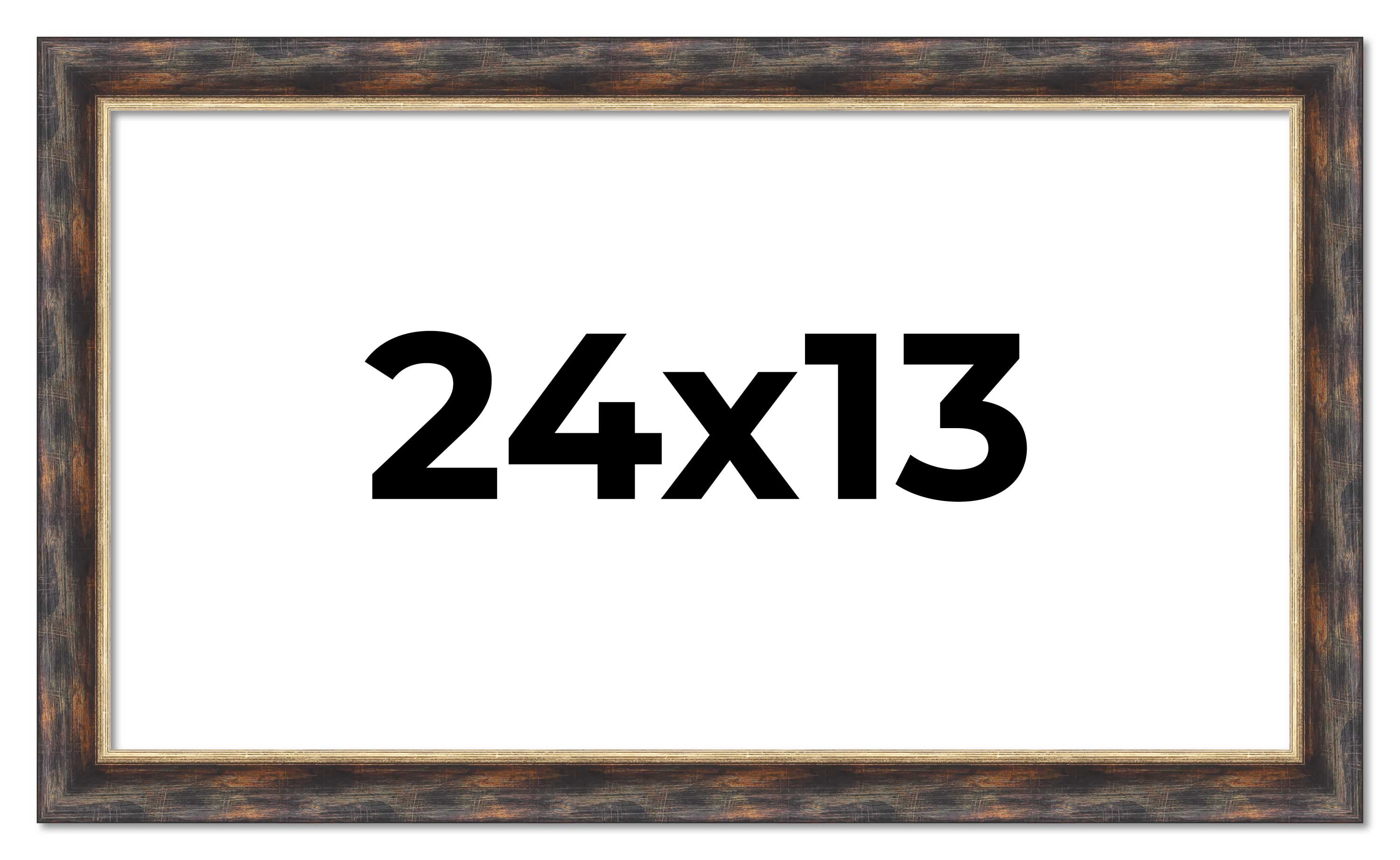 24x13 Frame Gold Real Wood Picture Frame Width 1.5 inches | Interior ...