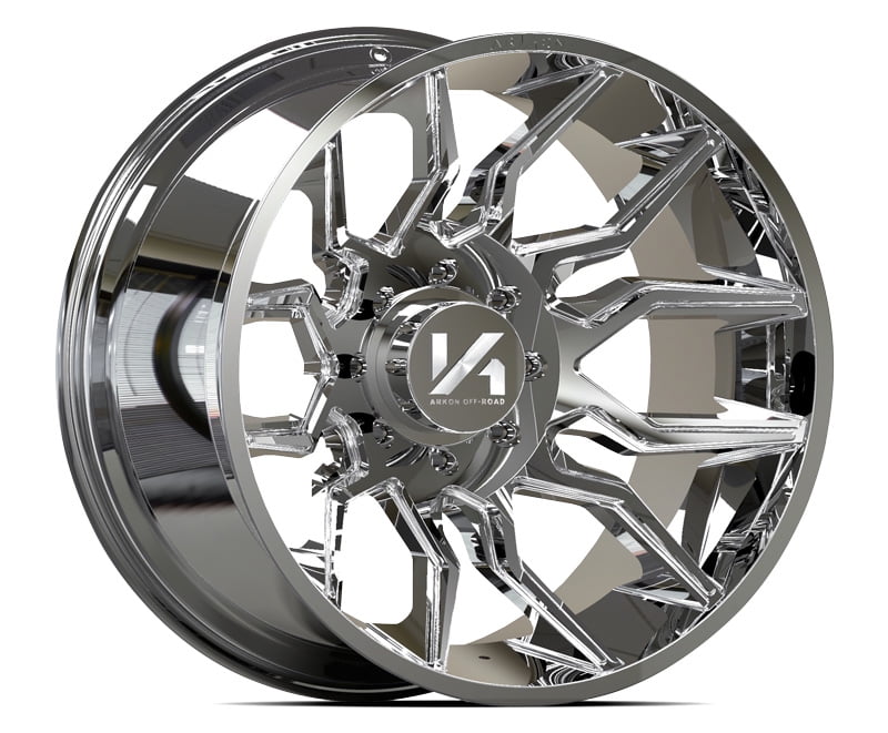 24x14 Chrome Wheel Arkon Off-Road Roosevelt 8x6.5 -81 - Walmart.com