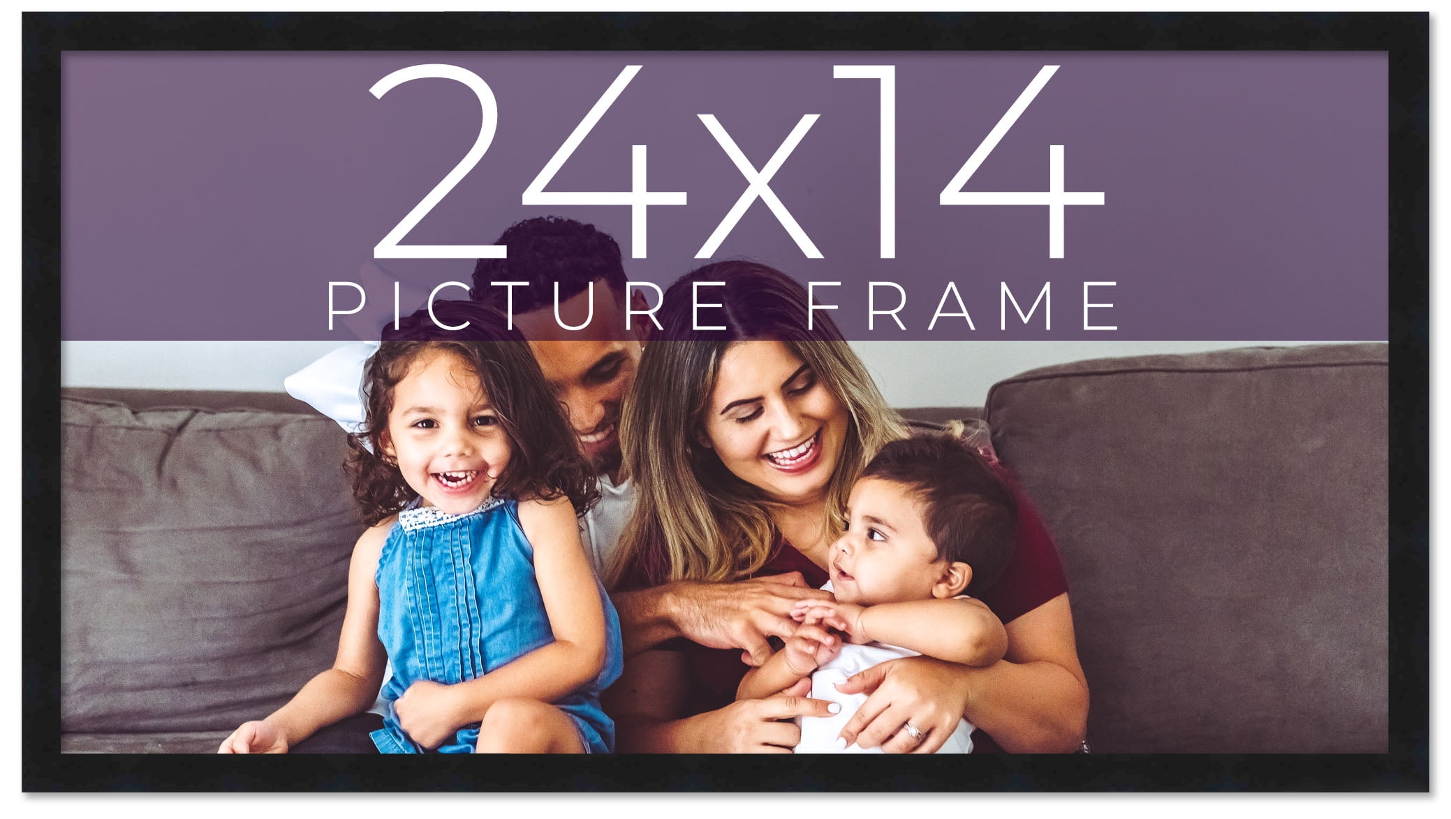 24x14 Frame Black Real Wood Picture Frame Width 0.75 inches | Interior ...