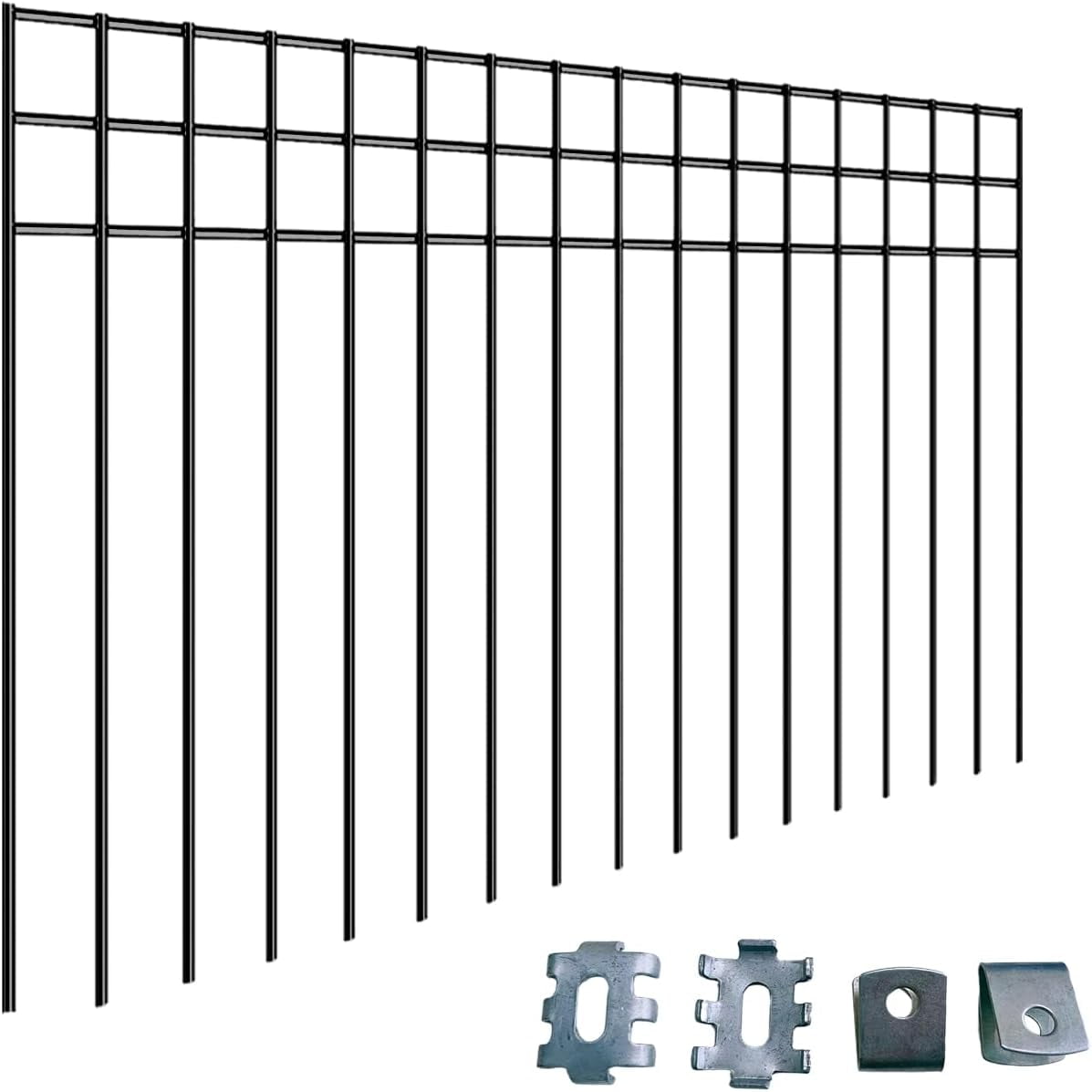 24x15-inch No Dig Animal Barrier Fence, 5 Pack Dig Protective Fence ...